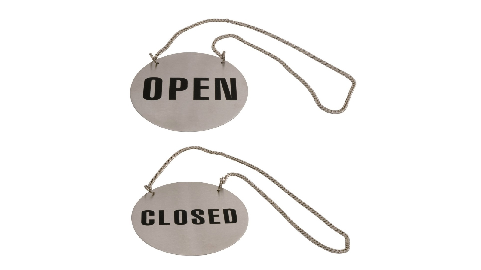Thermos Open Closed Double Sided Door Sign with Chain | Harvey Norman