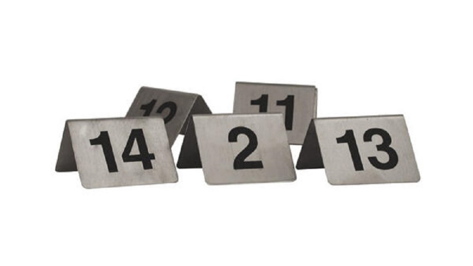 Trenton A-Frame Stainless Steel Table Numbers 31-40 | Harvey Norman