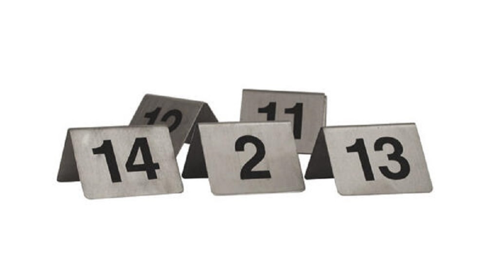 Trenton A-Frame Stainless Steel Table Numbers 41-50 | Harvey Norman