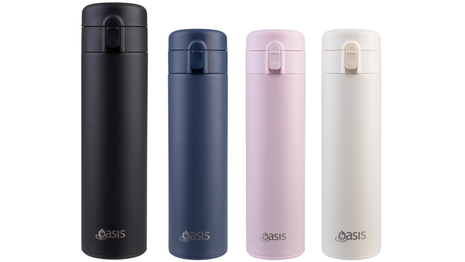 Oasis 480ml Stainless Steel Double Wall Insulated Flip-Top Flask ...