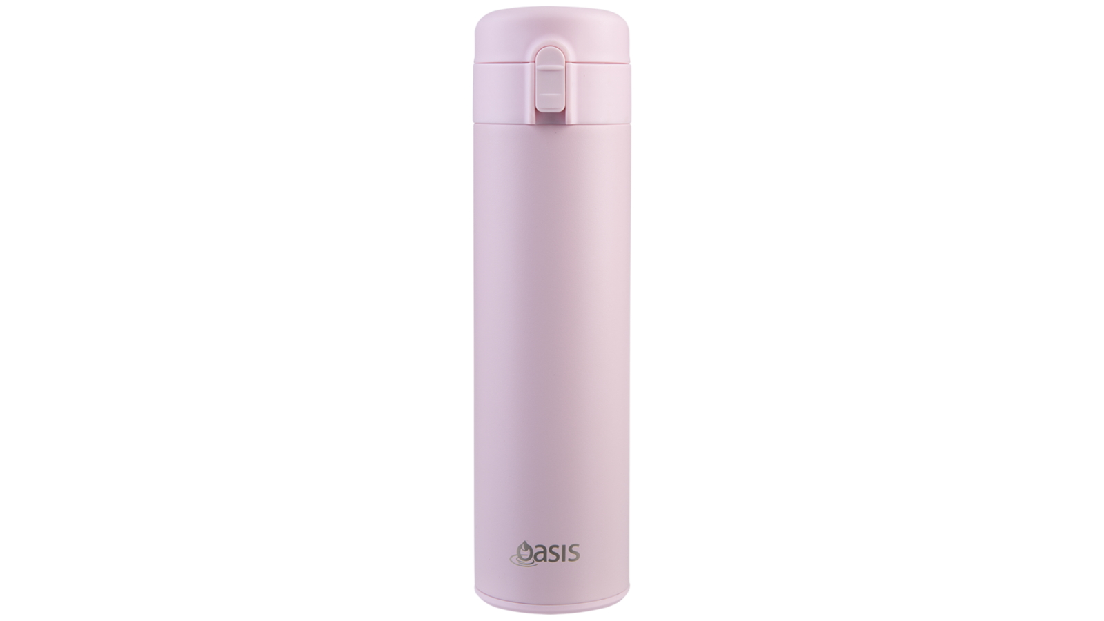 Oasis 480ml Stainless Steel Double Wall Insulated Flip-Top Flask - Pink ...