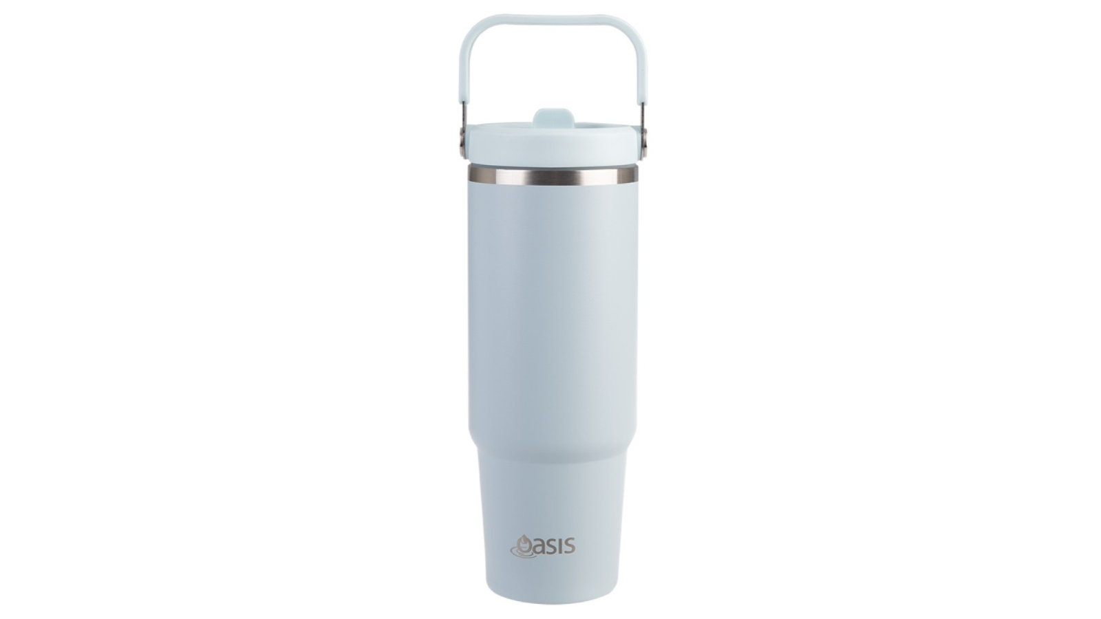 Oasis 900ml Stainless Steel Voyager Tumbler with Handle - Sea Mist ...