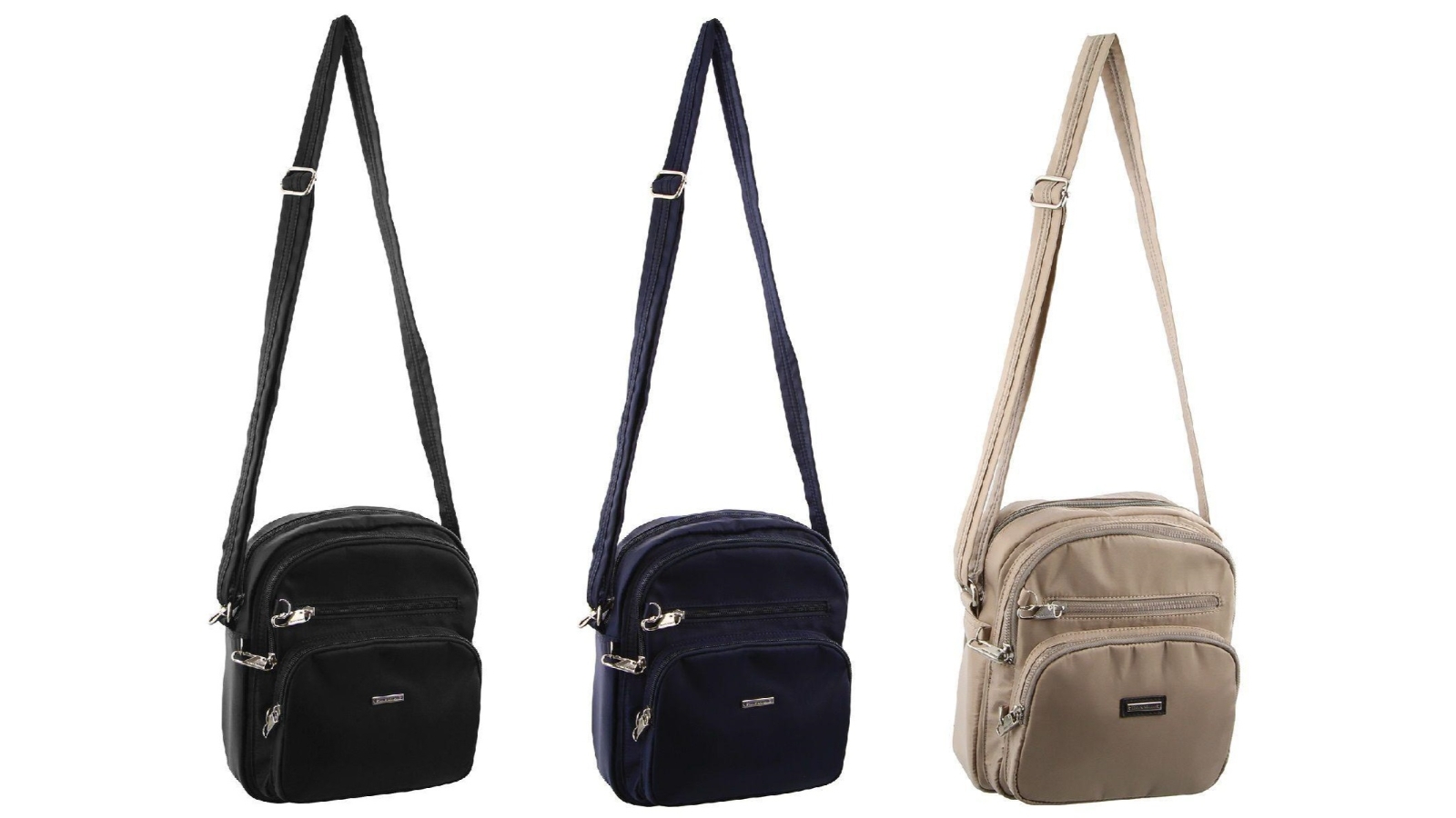 Pierre Cardin Nylon Anti-Theft Cross Body Bag | Harvey Norman
