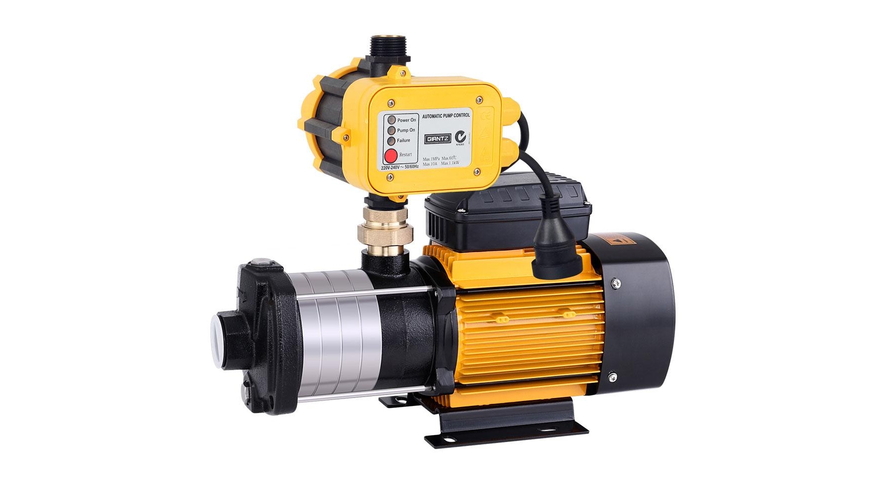 Giantz 2000w Water Pump - Yellow | Harvey Norman