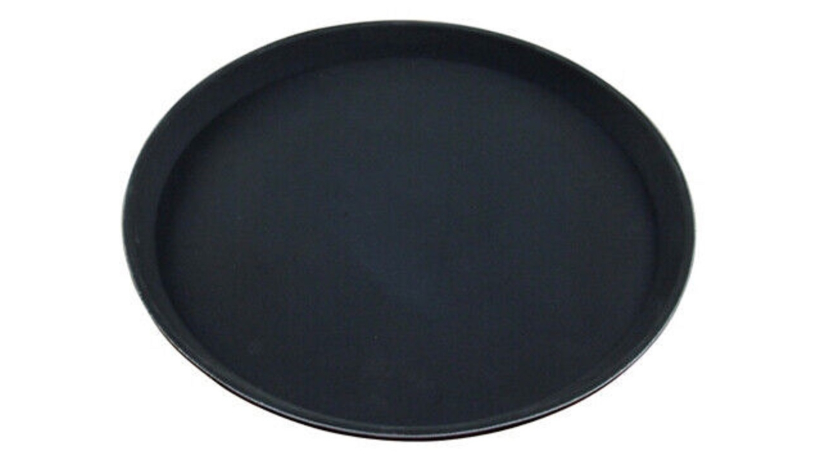 Chef Inox Plastic Round Non Slip 28cm Serving Tray - Black | Harvey Norman