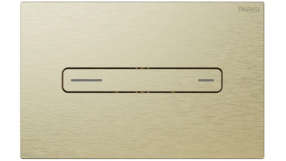 Parisi Quasar Push Panel - Brushed Brass | Harvey Norman