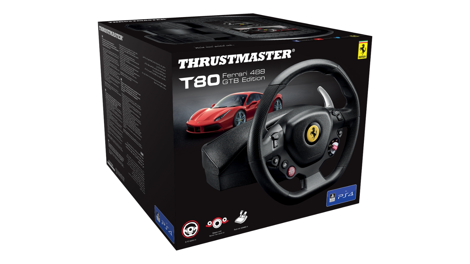 Thrustmaster PS4 T80 FERRARI 488 Wheel | Harvey Norman