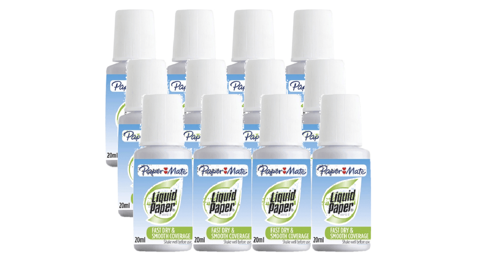 Liquid Paper Box of 12 Papermate Correction Fluid - 20ml | Harvey Norman