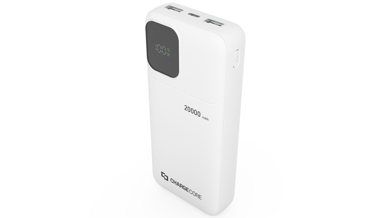 Laser ChargeCore SafeCharge Max 20000mAh Powerbank - White | Harvey Norman