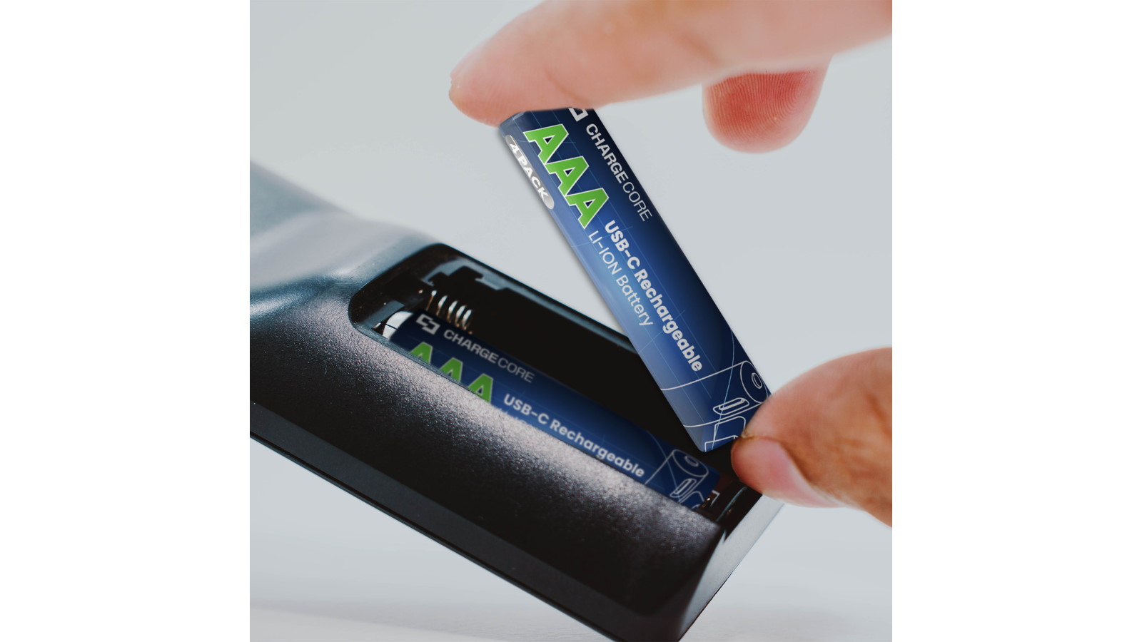 Laser ChargeCore 1.5V AAA USB-C Rechargeable Li-ion Battery - 4-Pack ...
