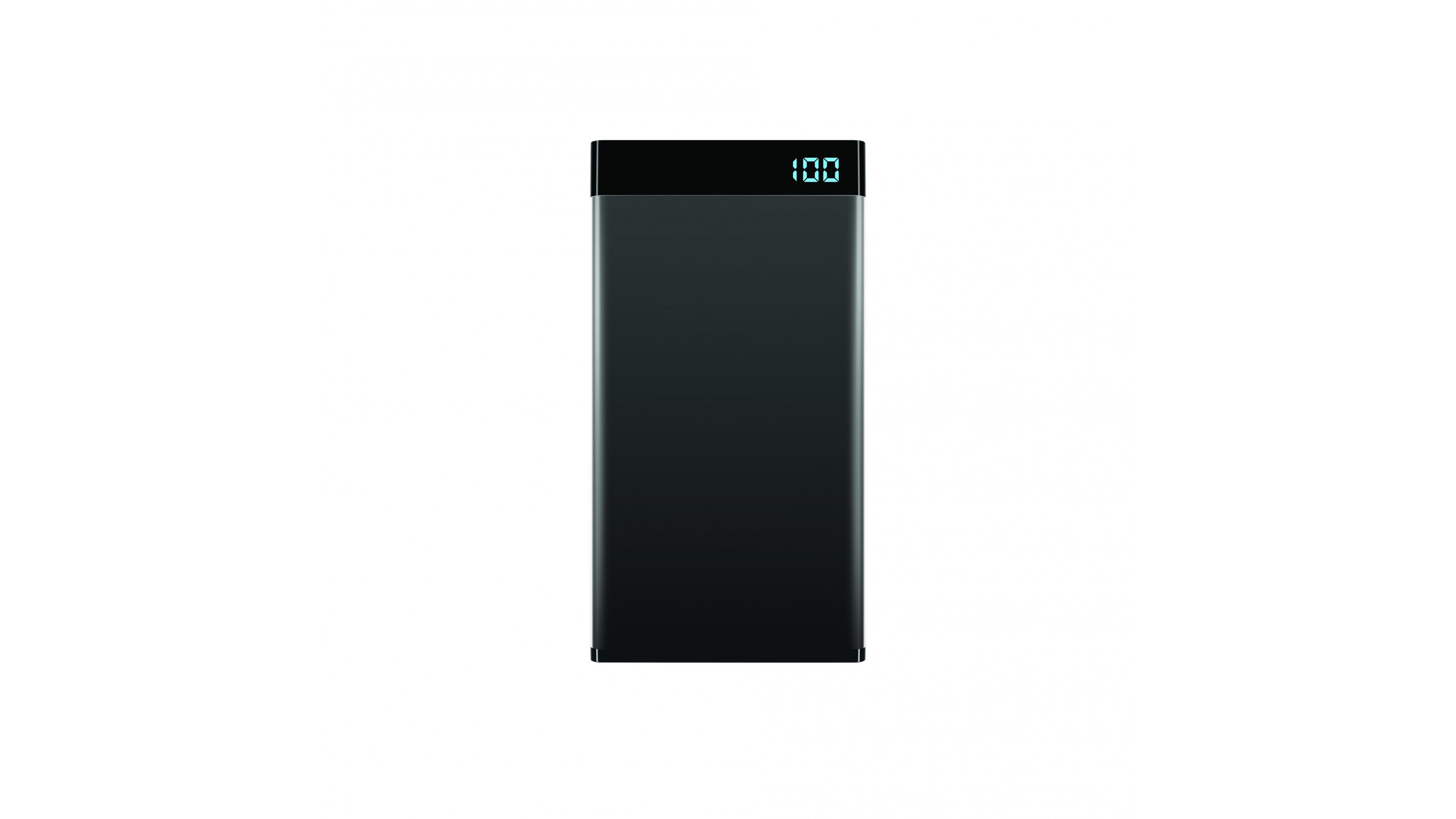 Precision 5000mAh Power Bank LED Display with 3-in-1 Cable - Black ...