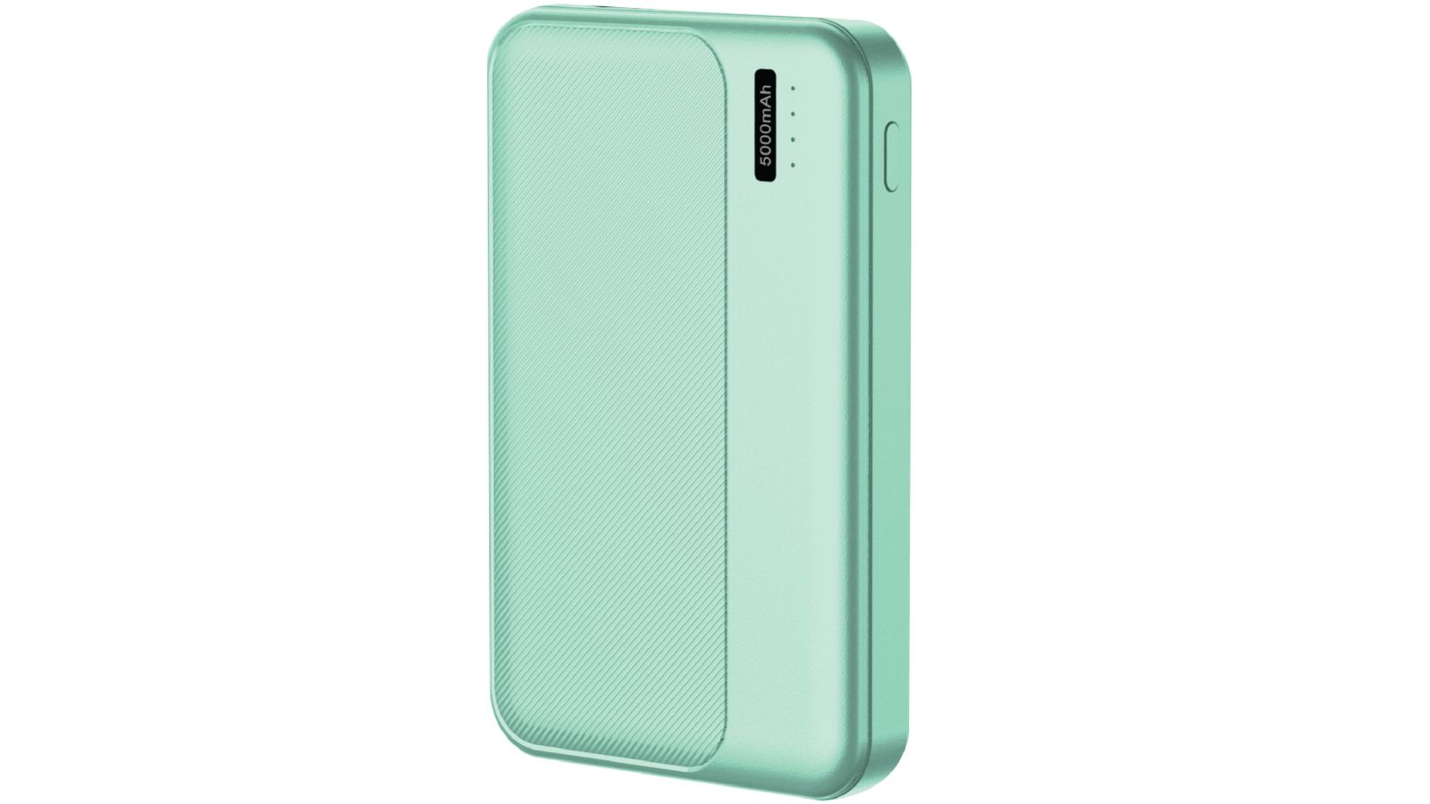 Laser 5000mAh Power Bank with Battery Level Indicator - Jelly Mint ...