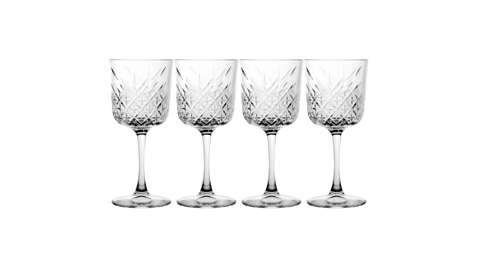 Pasabahce 4 Piece 330ml Timeless Red Wine Glasses Stemware Cocktail ...