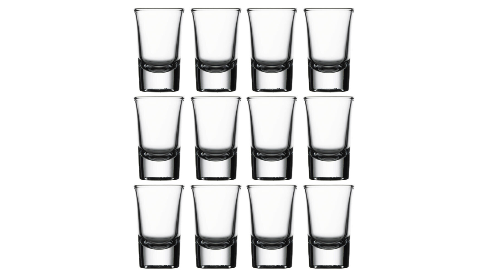 Pasabahce 12 Piece 40ml Boston Shot Glasses Party Drinking Liquor Glass ...