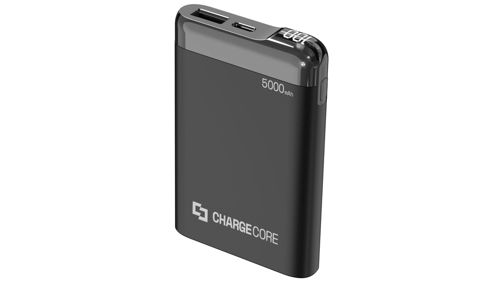 Laser 5000mAh Power Bank with LED Display - Black | Harvey Norman