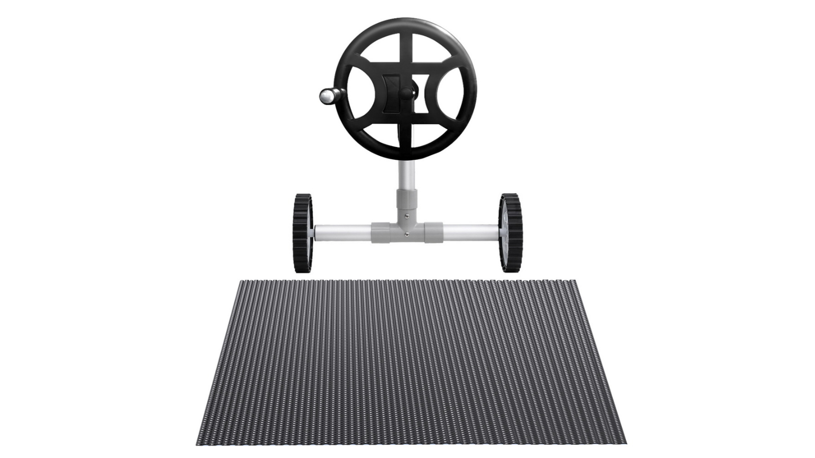 Aqua Buddy 6.5 x 3metre 600 Micron Pool Cover with Roller - Black ...