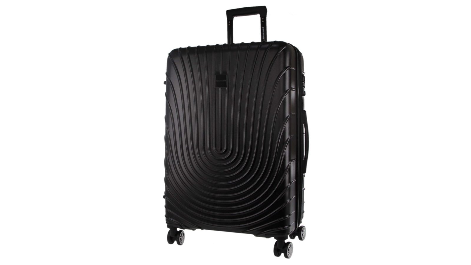 Pierre Cardin 80cm Black Hard Suitcase - Large | Harvey Norman