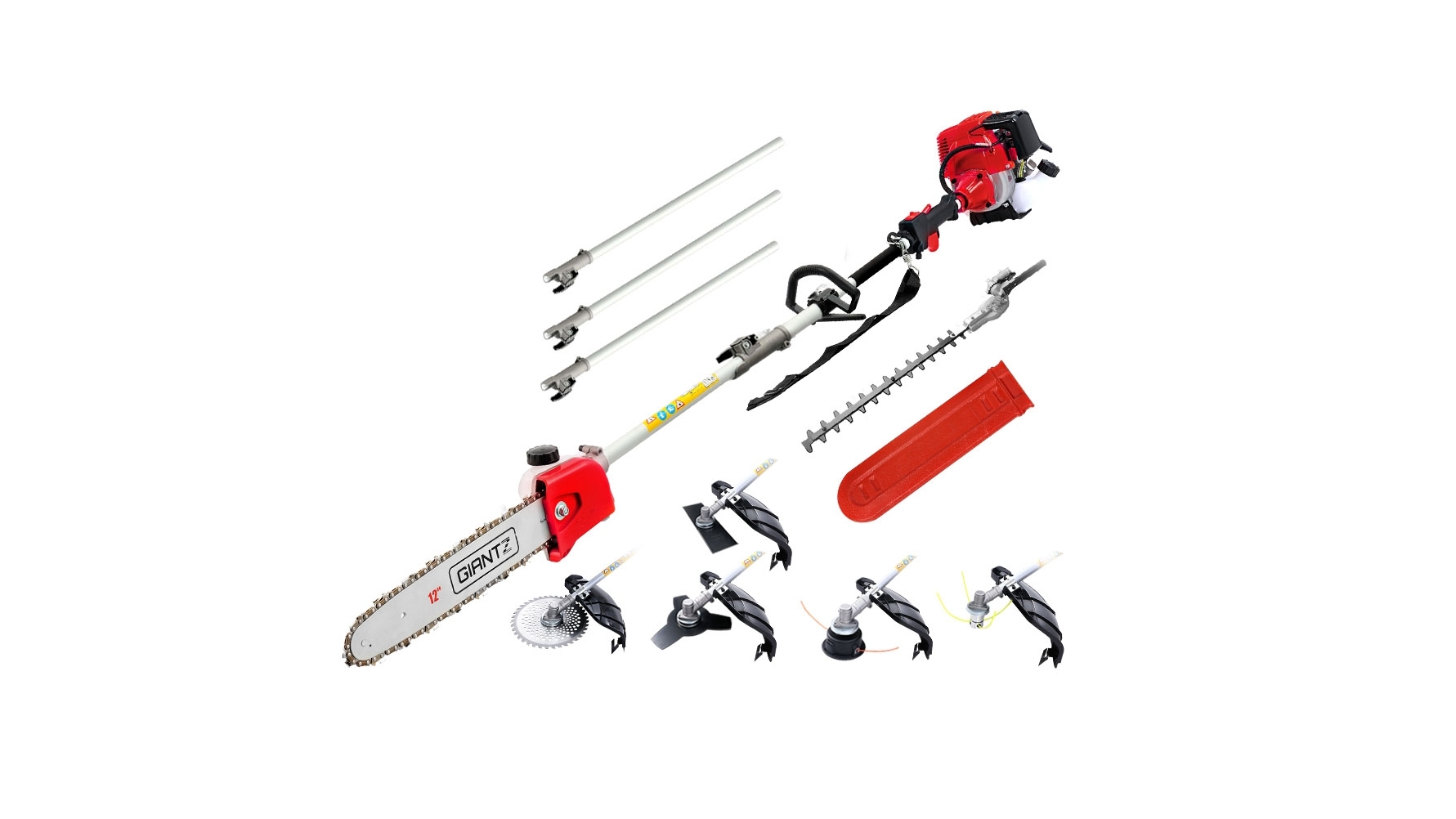 Giantz 4 Stroke Pole Chainsaw Multi Tool | Harvey Norman