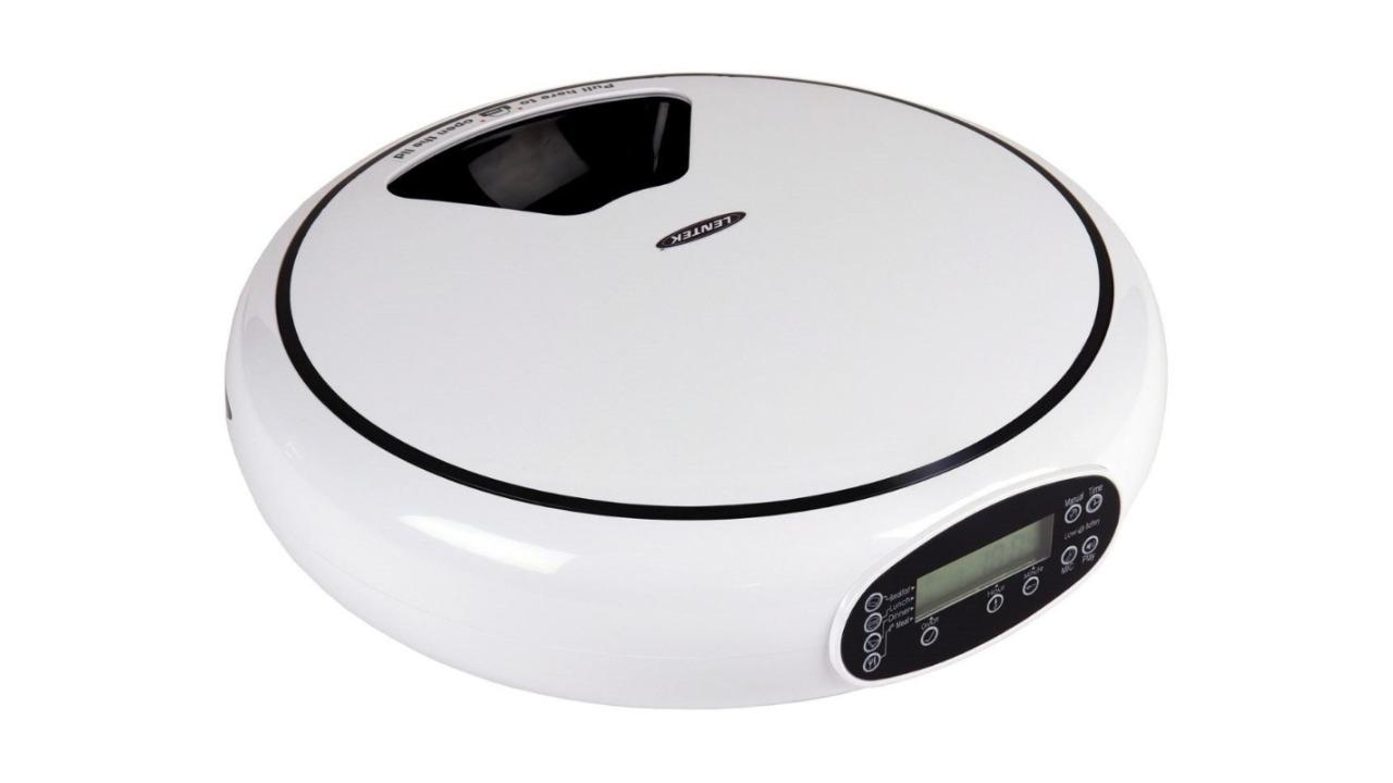 Lentek Programmable 5 Meal Automatic Pet Dish with Voice Message ...