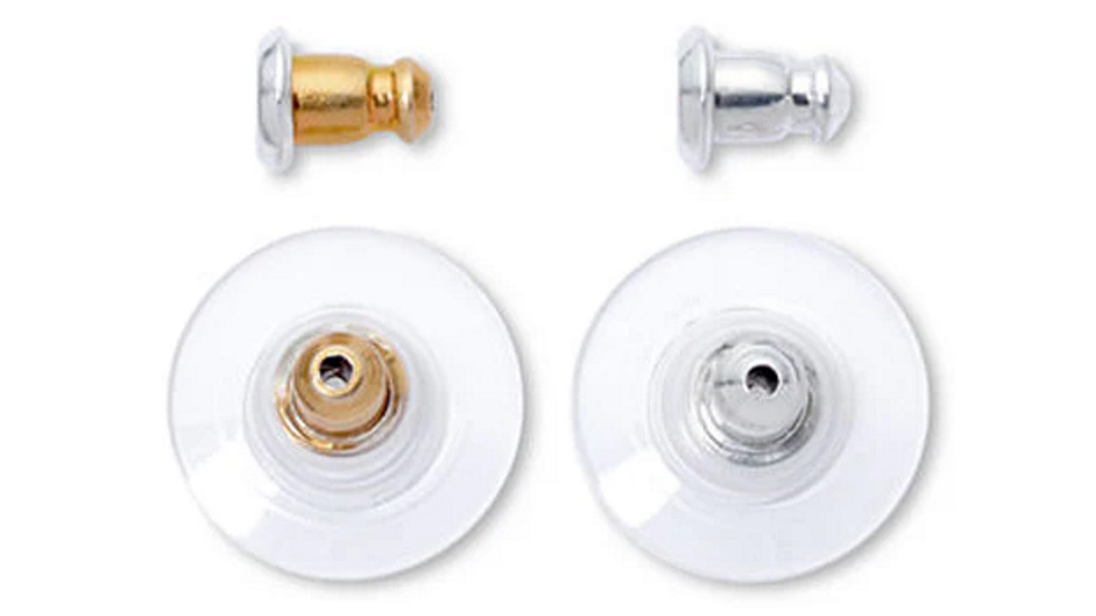 Price Dumb Gold Silver Plug Stud Stoppers for Earrings | Harvey Norman