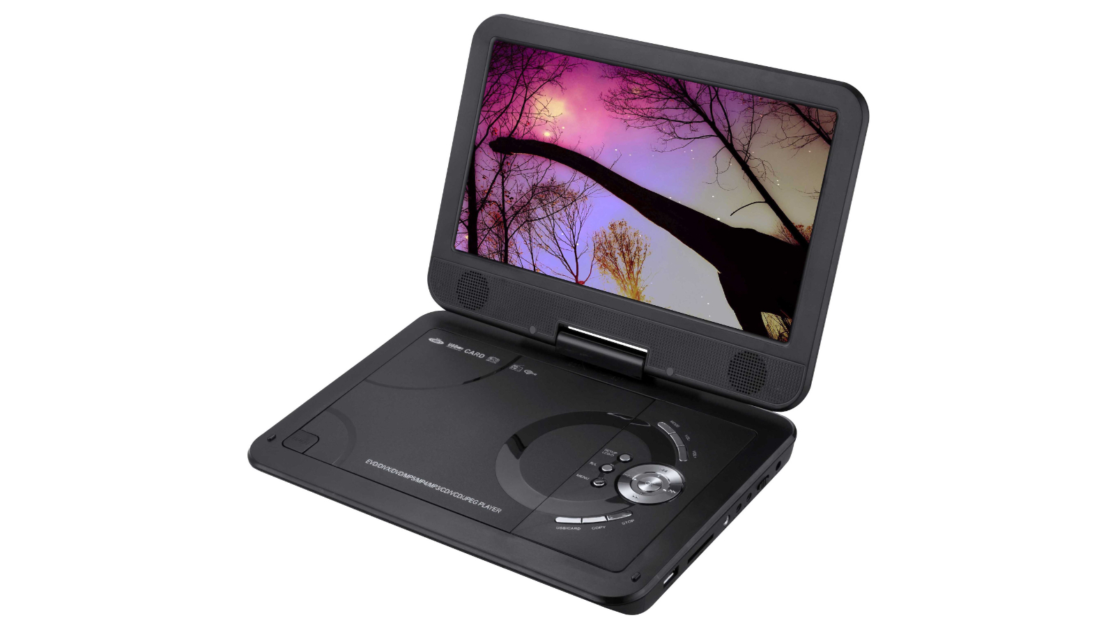 Lenoxx 10.1-inch Portable DVD Player with 270 Degrees Swivel Screen ...