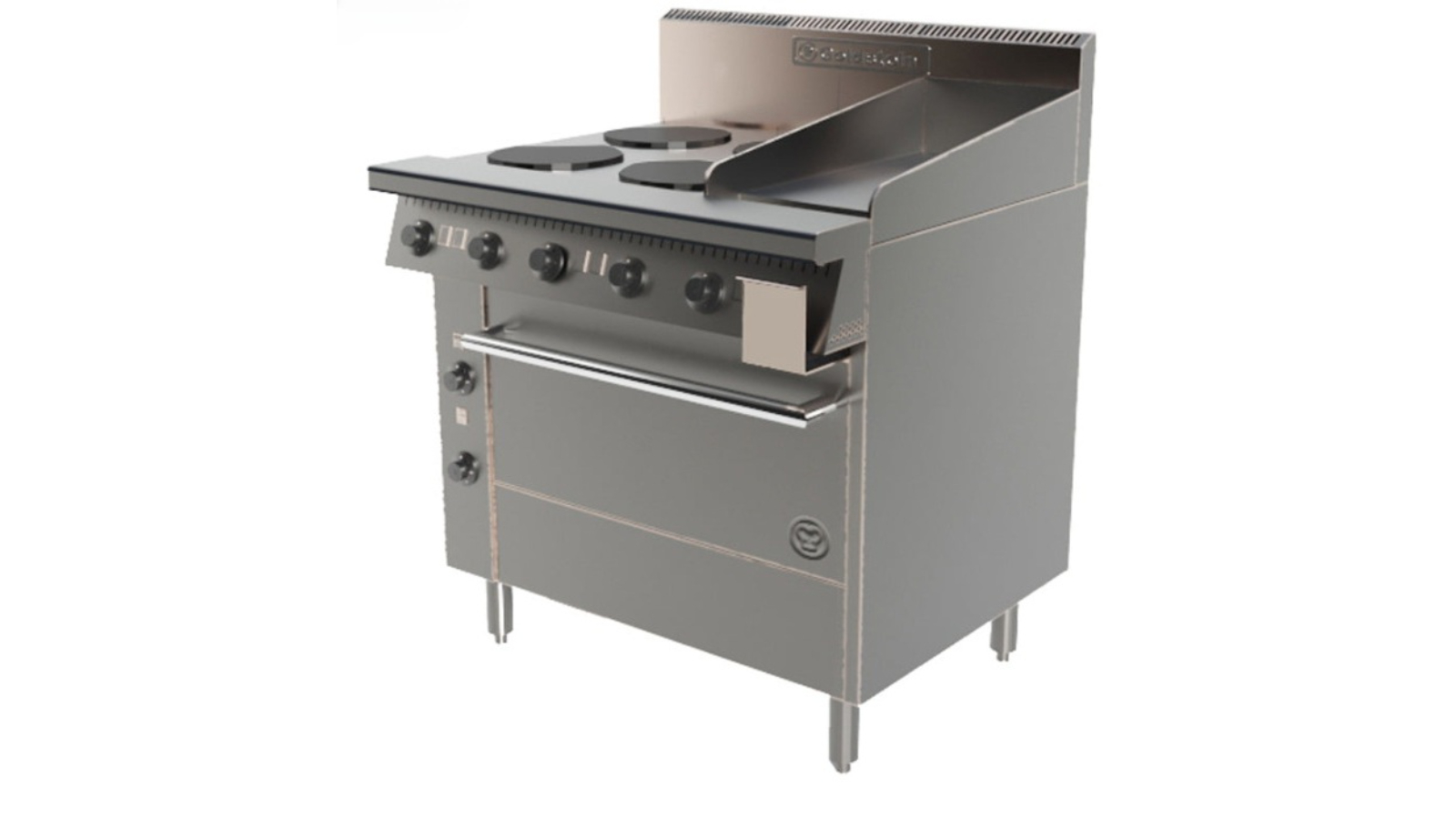 Goldstein PE4S12G28 Electric Solid Plates, Griddle, Oven | Harvey Norman