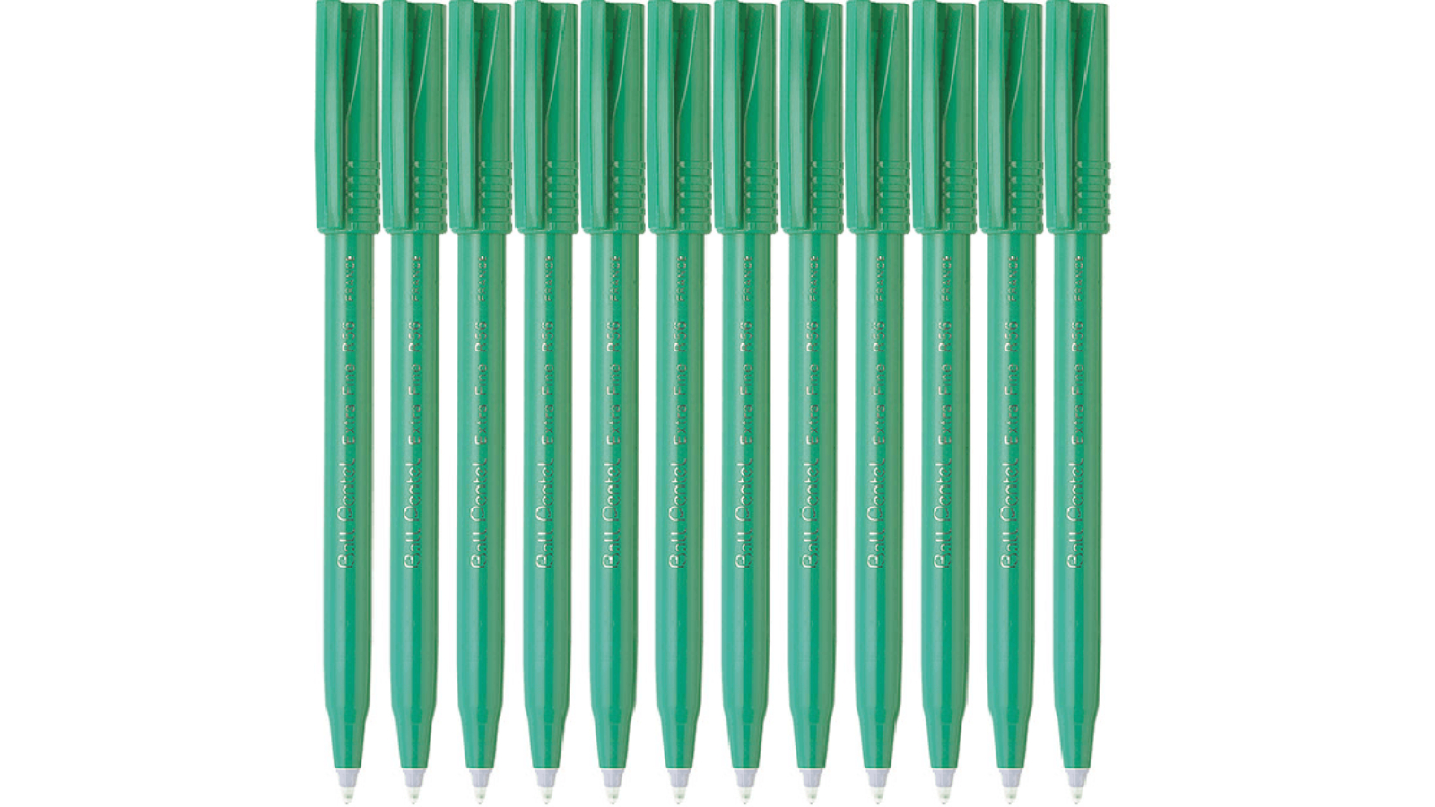 Pentel R56 Box of 12 0.06cm Extra Fine Ball Pen - Green | Harvey Norman