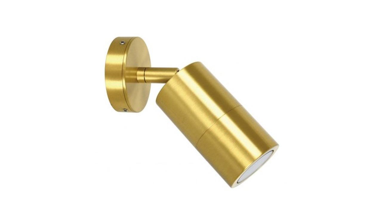 IP65 Single Adjustable GU10 Round Back Plate Pillar Light - Solid ...