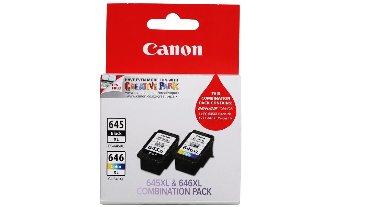 Canon PG-645XL & CL-646XL High-Capacity Ink Cartridge Pack | Harvey Norman