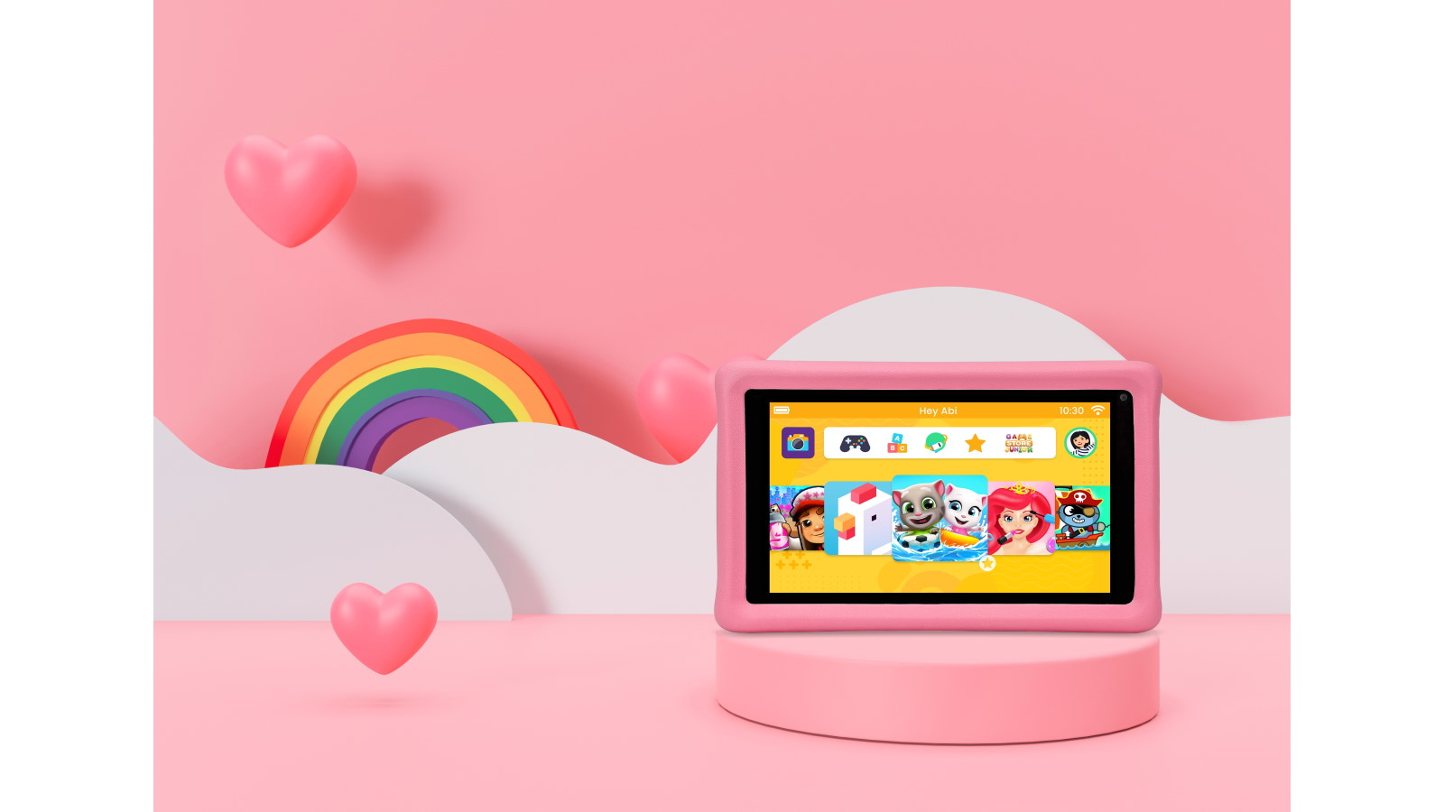 Pebble Gear 7-inch Kids Tablet - Pink | Harvey Norman