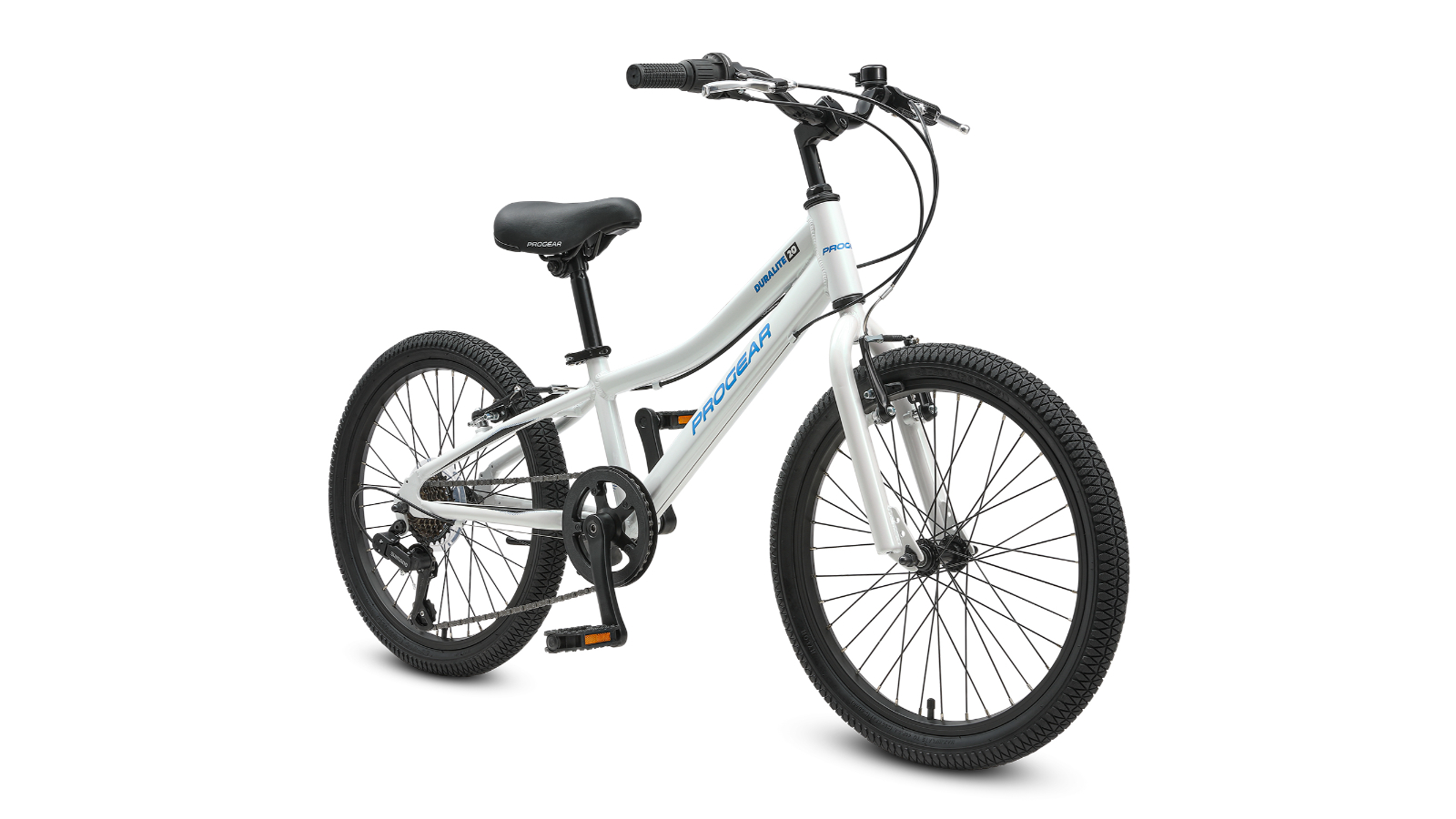 Progear 20cm DuraLite 7 Speed Kids Bike - Pearl White | Harvey Norman