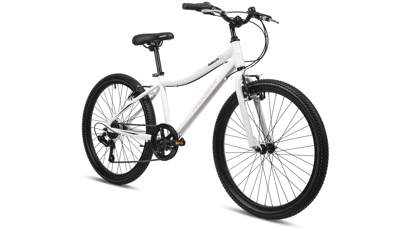 Progear DuraLite Girls 24-inch 7-Speed Bike - Pearl White | Harvey Norman