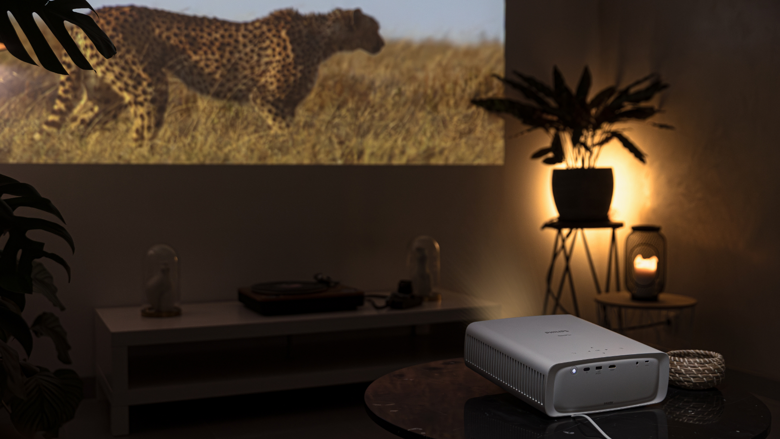 Philips NeoPix 550 Smart Projector - White | Harvey Norman