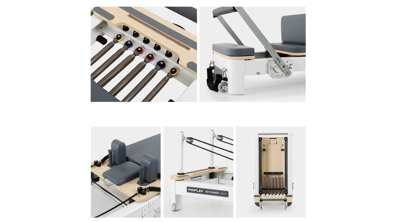 Proflex Aluminium Pilates Reformer Machine Stretch Bed with box and ...