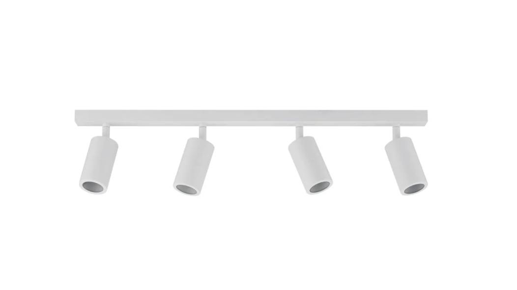 IP44 4 Heads Adjustable GU10 Rectangular Bar Pillar Light - White ...