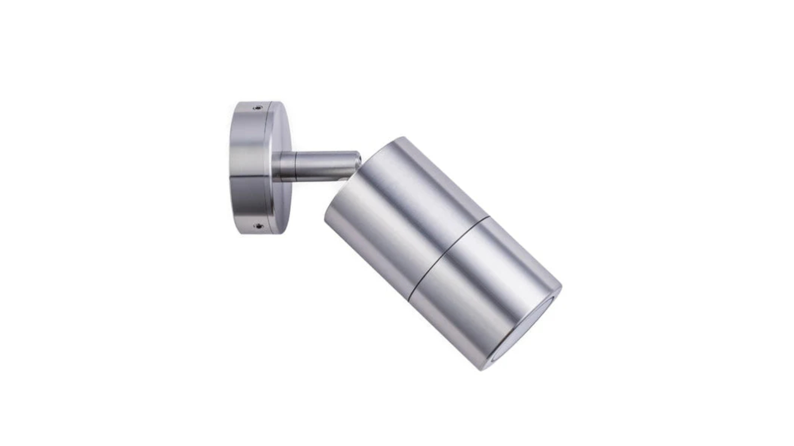 IP65 Single Adjustable 12V MR16 Round Back Plate Pillar Light - Shiny ...