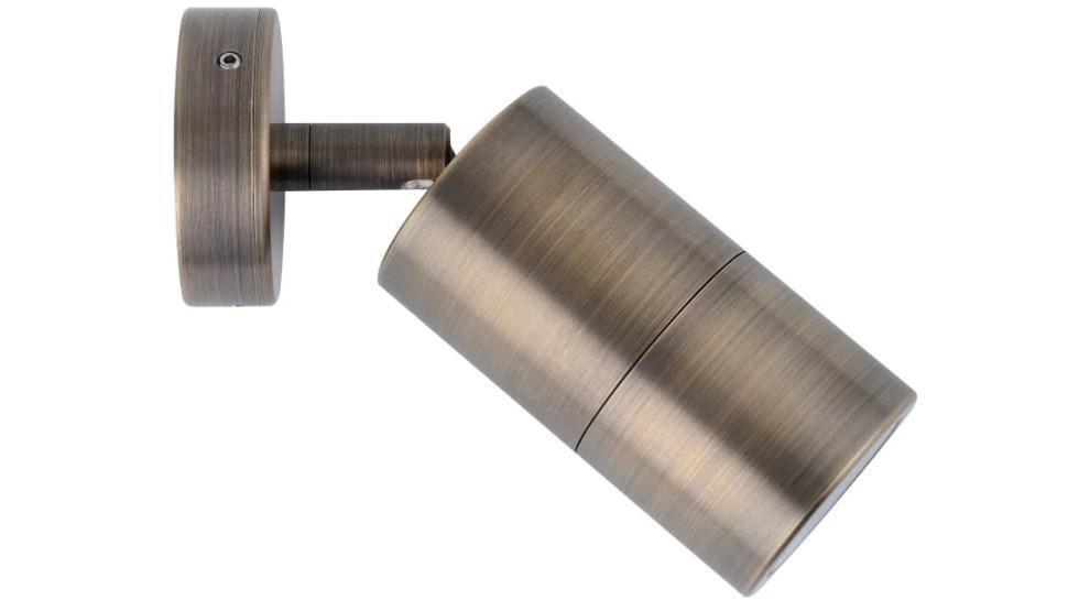 IP65 Single Adjustable GU10 Round Back Plate Pillar Light - Solid ...