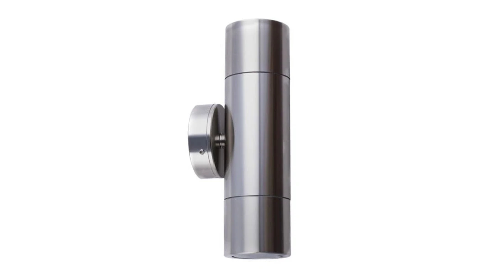 IP65 Up/Down GU10 Round Back Plate Pillar Light - Titanium | Harvey Norman