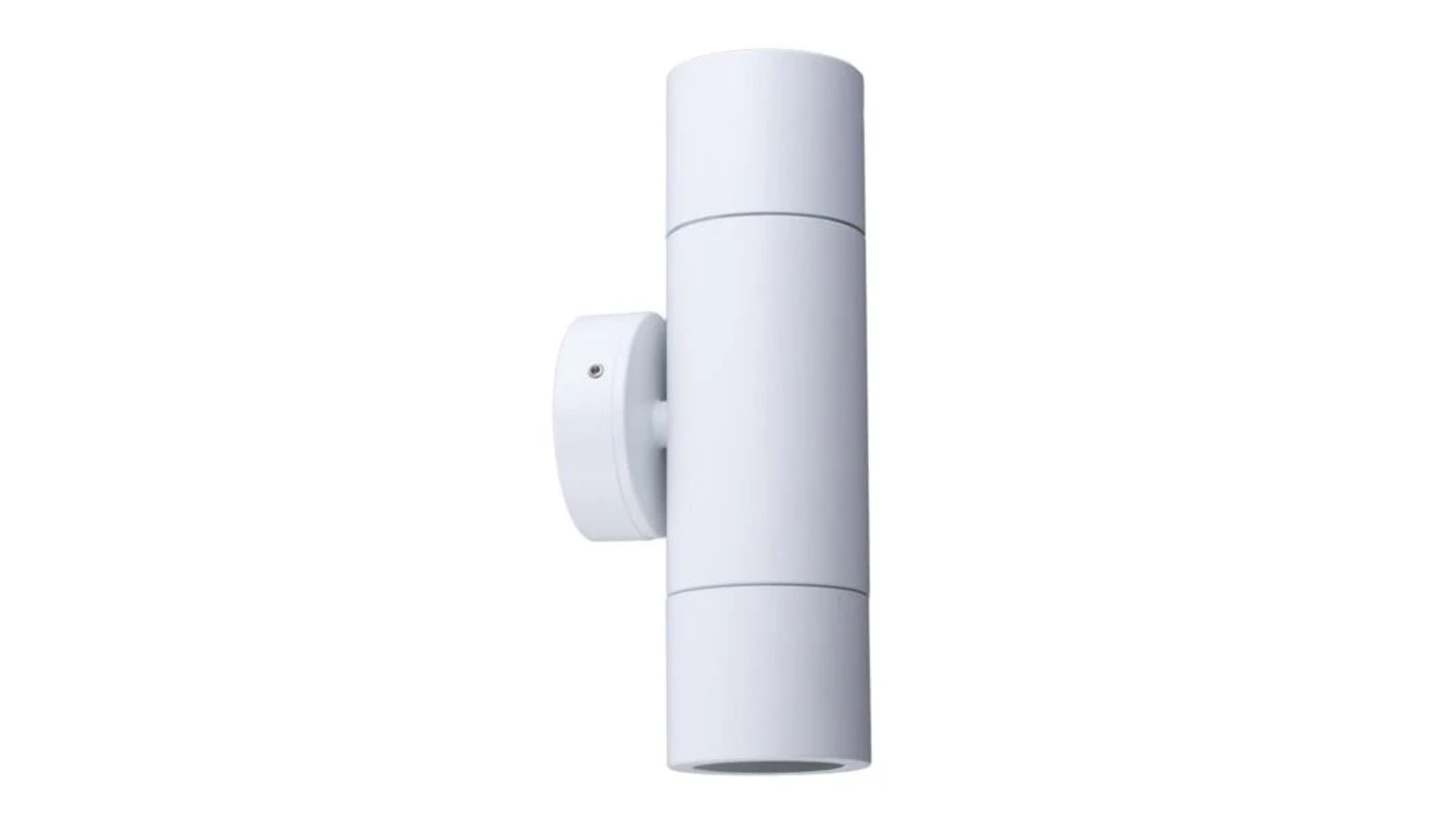 IP65 Up/Down GU10 Round Back Plate Pillar Light - White | Harvey Norman