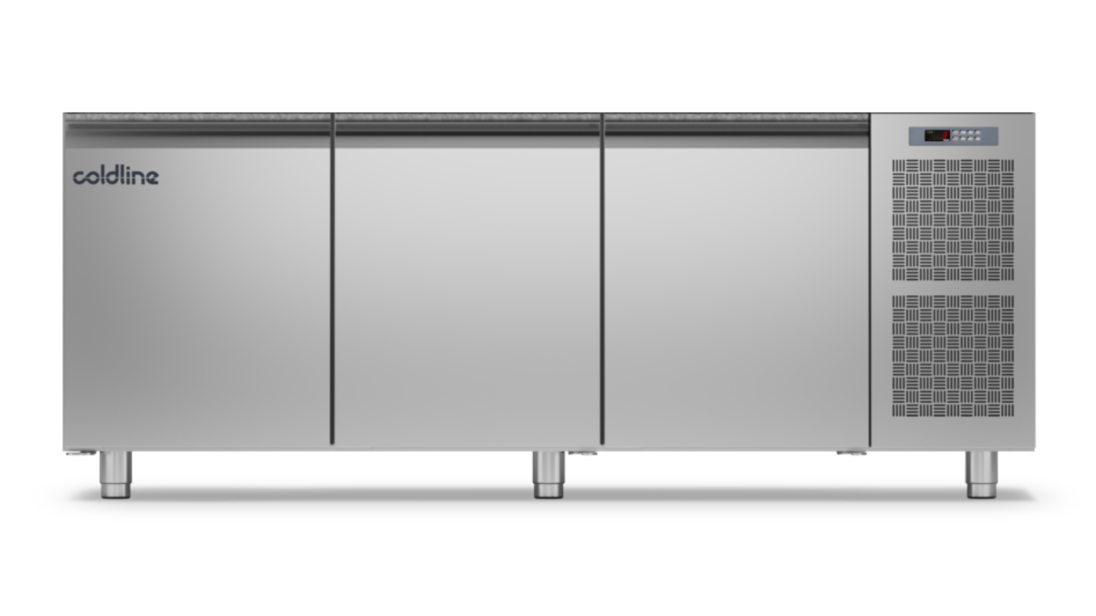 Coldline TZS17/1M 3-Door Pizza Preparation Counter with No Worktop ...