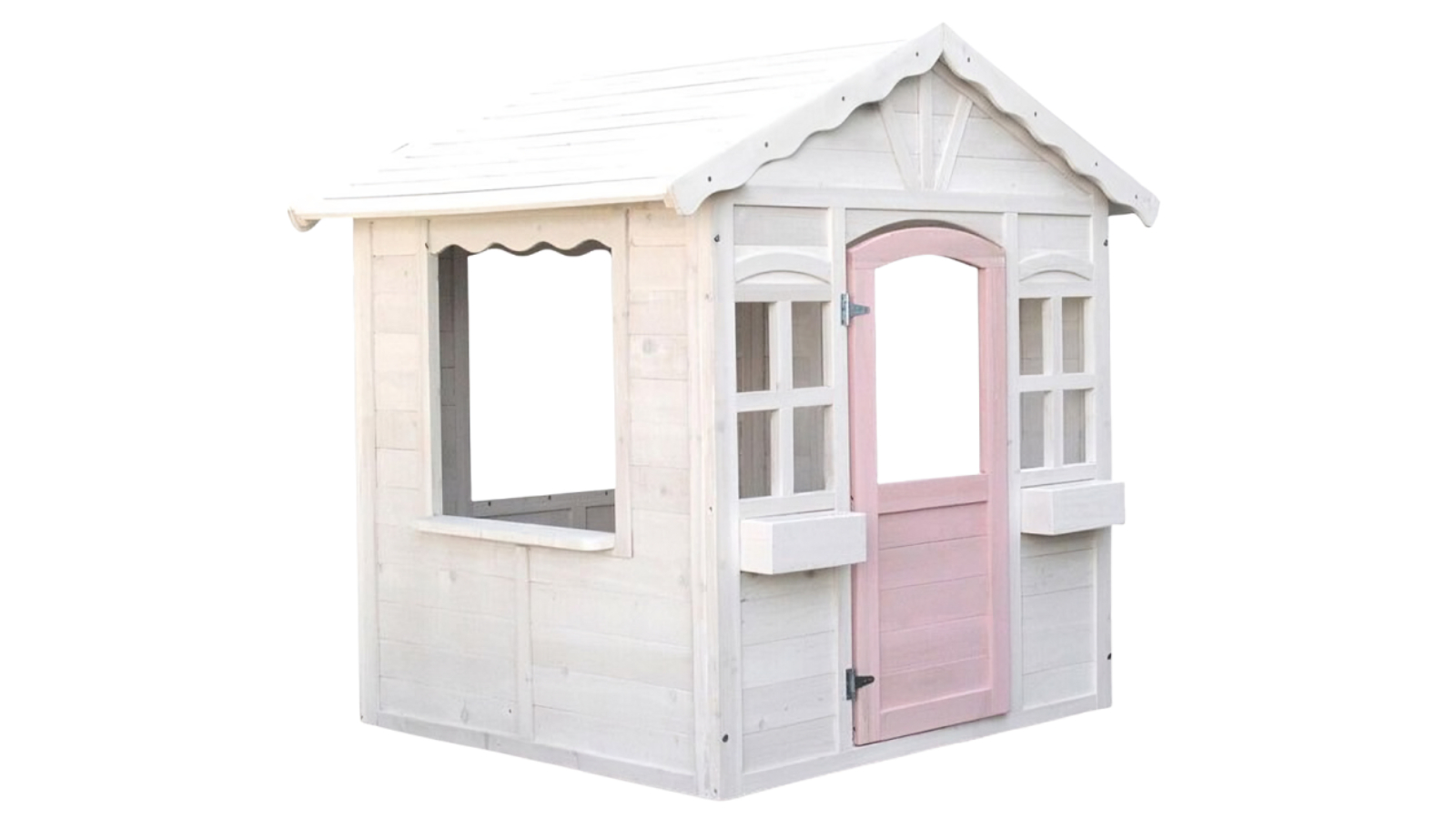 Rovo Kids Outdoor DIY Timber Cottage Style Playhouse for Children ...