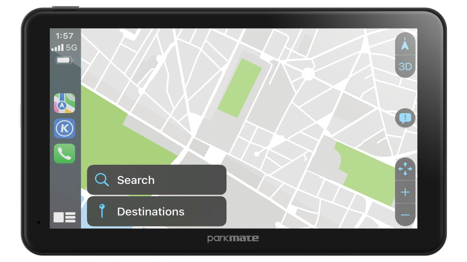 Parkmate ClearView 72 7-inch Wireless Smart Monitor with Dual Channel Dash Camera | Harvey Norman