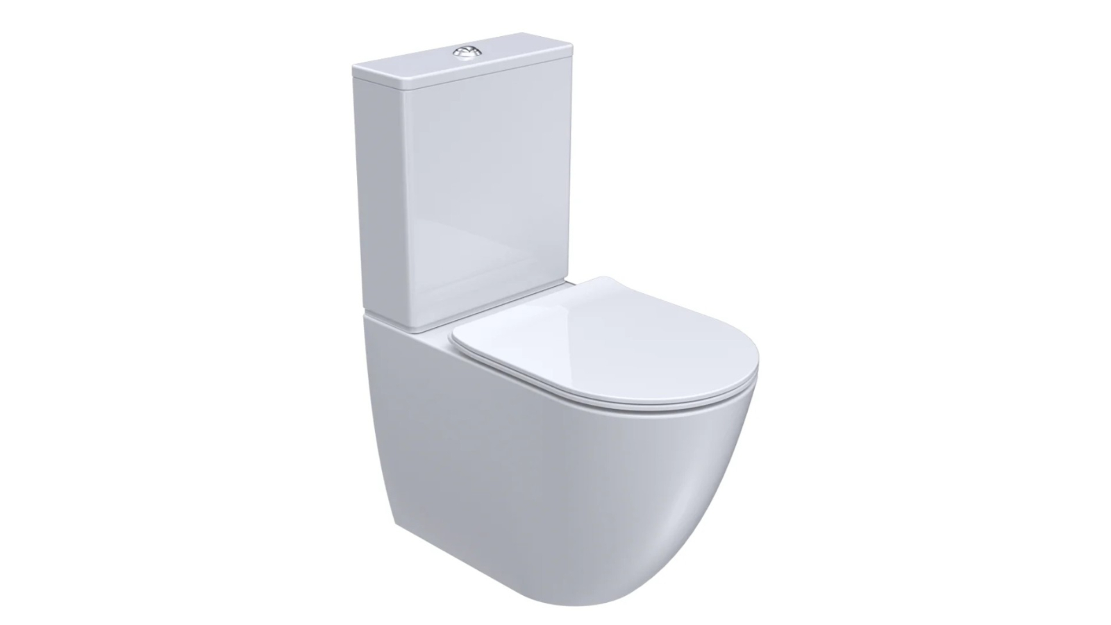 Parisi Ellisse II Ambulant Suite Rimless - Gloss White | Harvey Norman