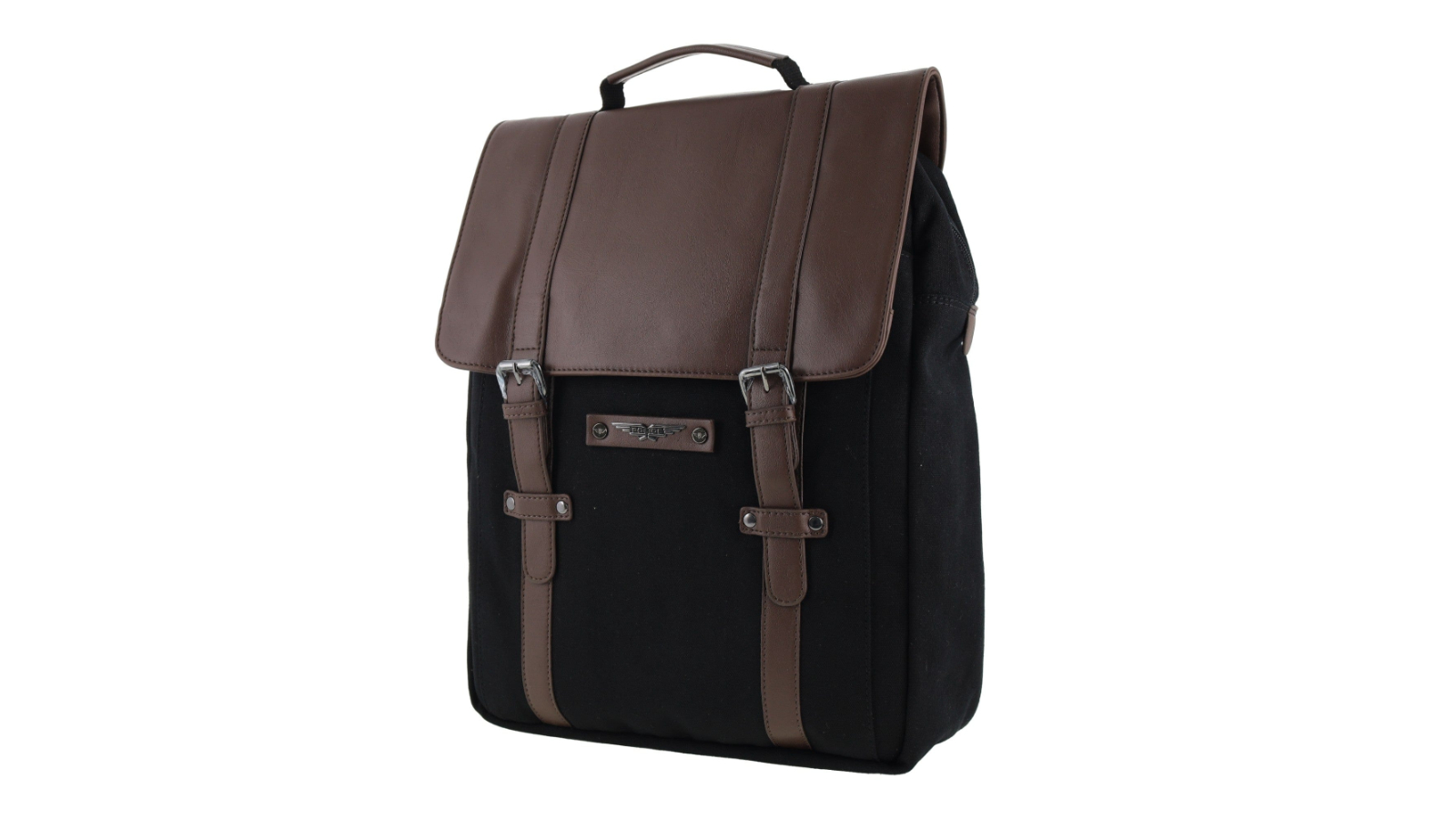 Police Canvas Messenger Backpack - Black | Harvey Norman