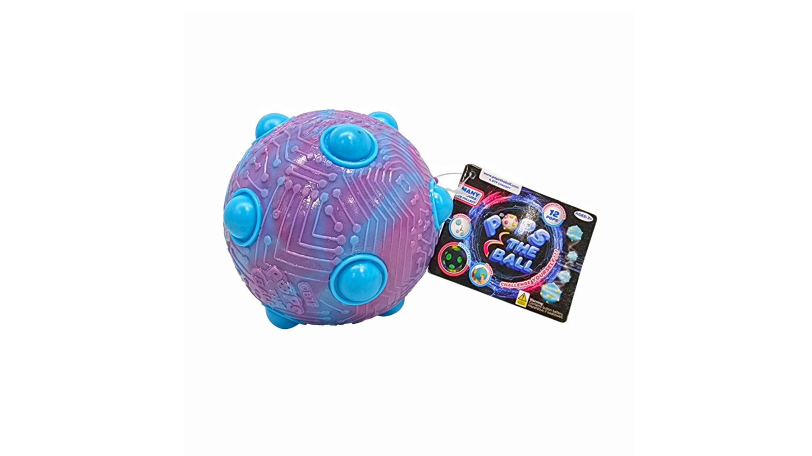 Pops the Ball 10cm Assorted Soft Round Bouncing Play Toy Outdoor Fun ...
