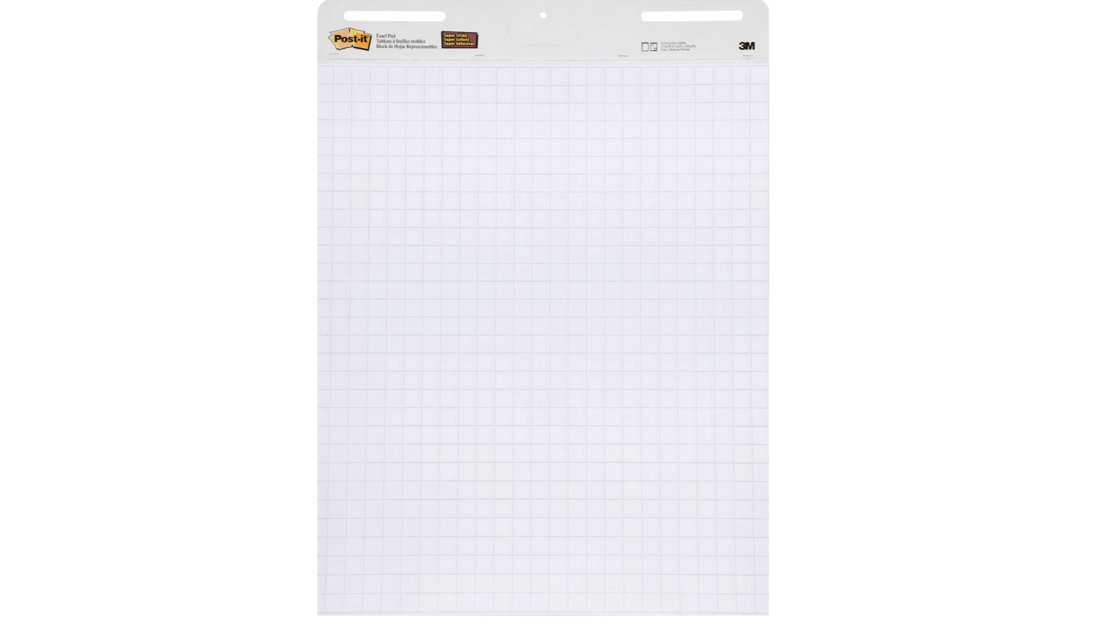 Post-it 560 30 Sheet 63.5 x 77.5cm Super Sticky Grid Lines Easel Pad ...