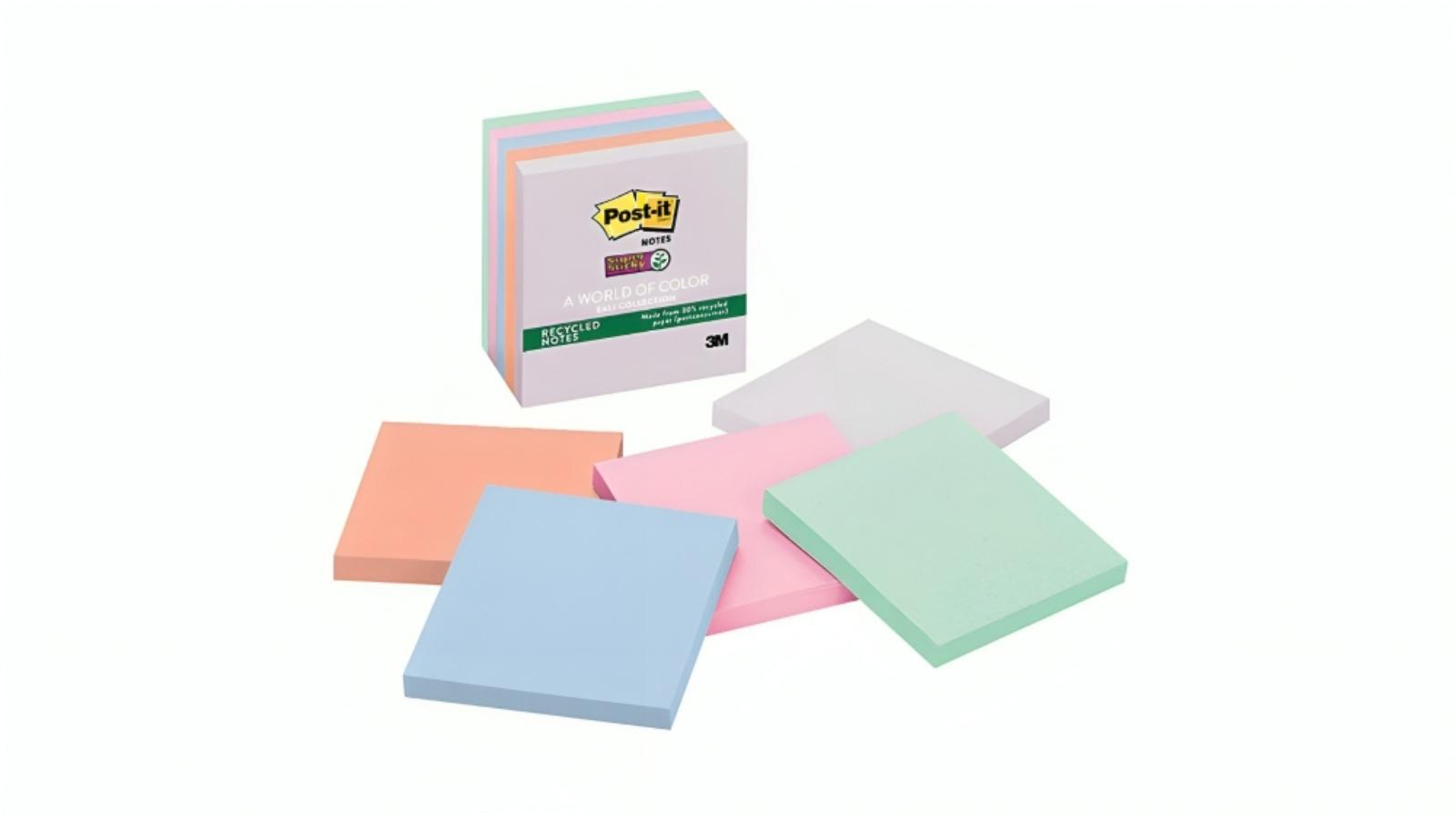 Post-it Recycled Super Sticky Notes - 5 Pad | Harvey Norman