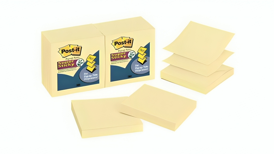 Post-it Yellow Pop-Up Super Sticky Notes - 12 Pad | Harvey Norman