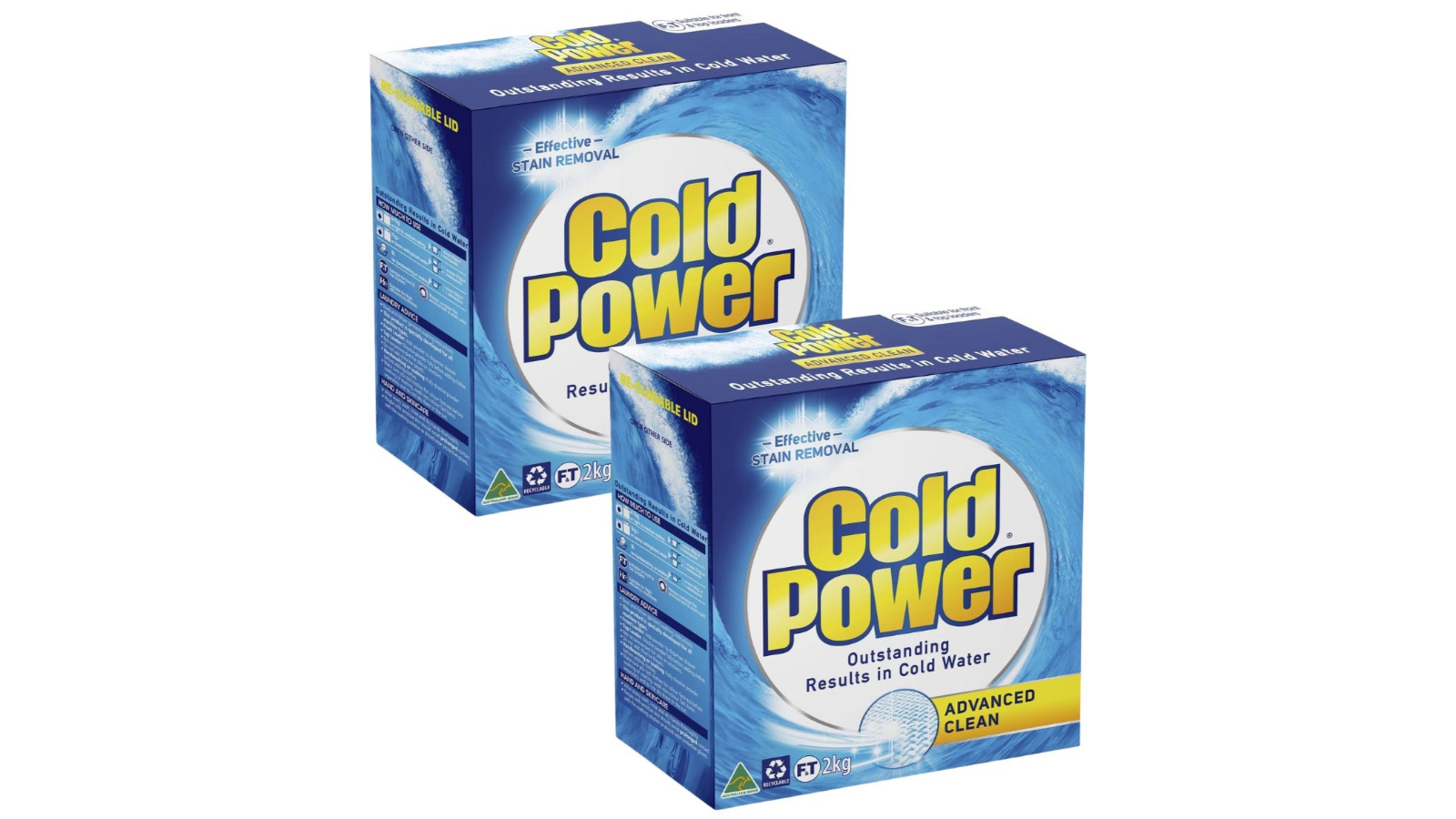Cold Power 2 Piece Advanced Clean Effective Stain Remover Laundry ...