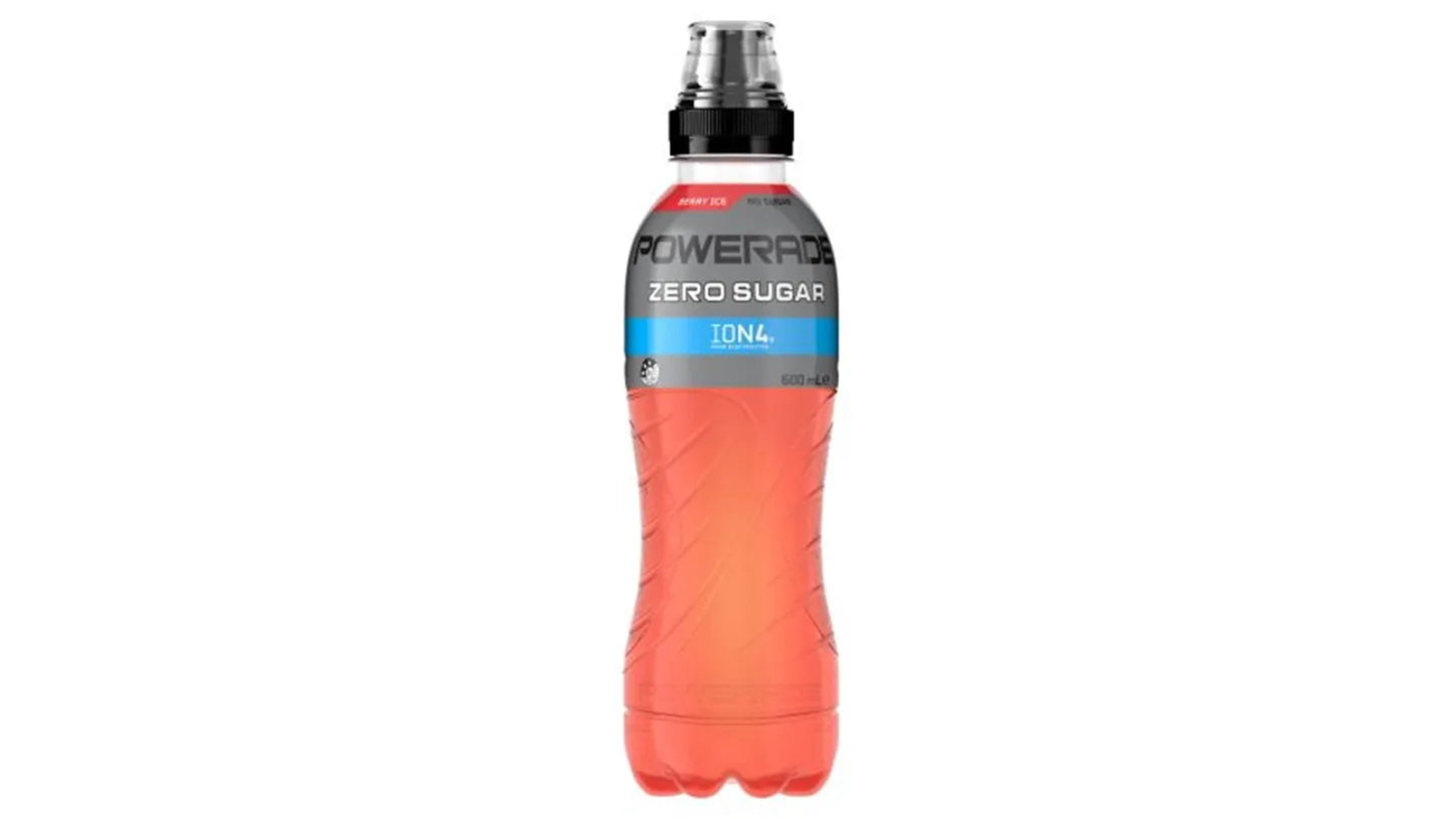 Powerade 600ml Berry Ice Zero Sugar ION4 Sports Electrolytes Drink ...